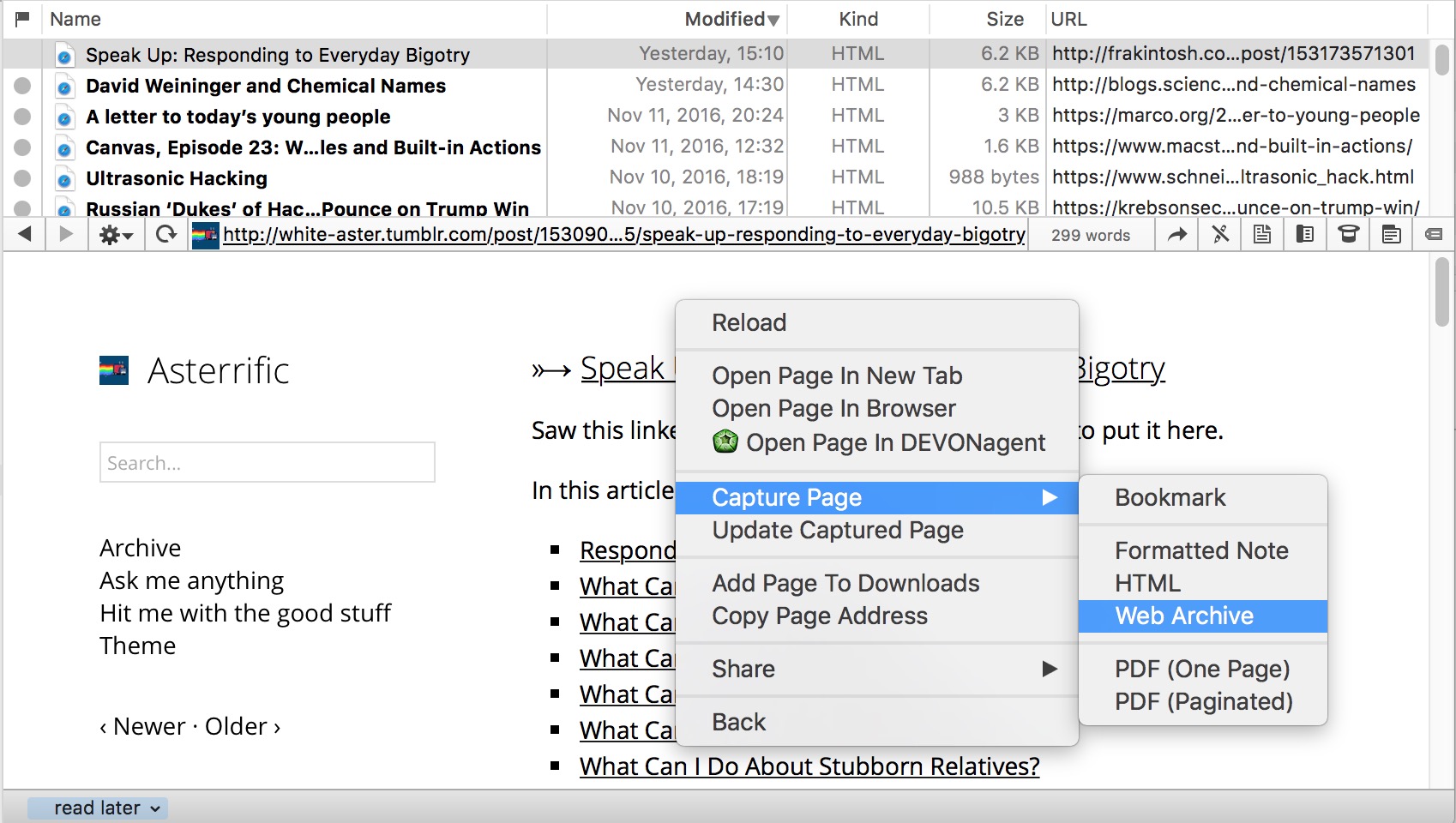Collecting and Reading with DEVONthink - Macdrifter